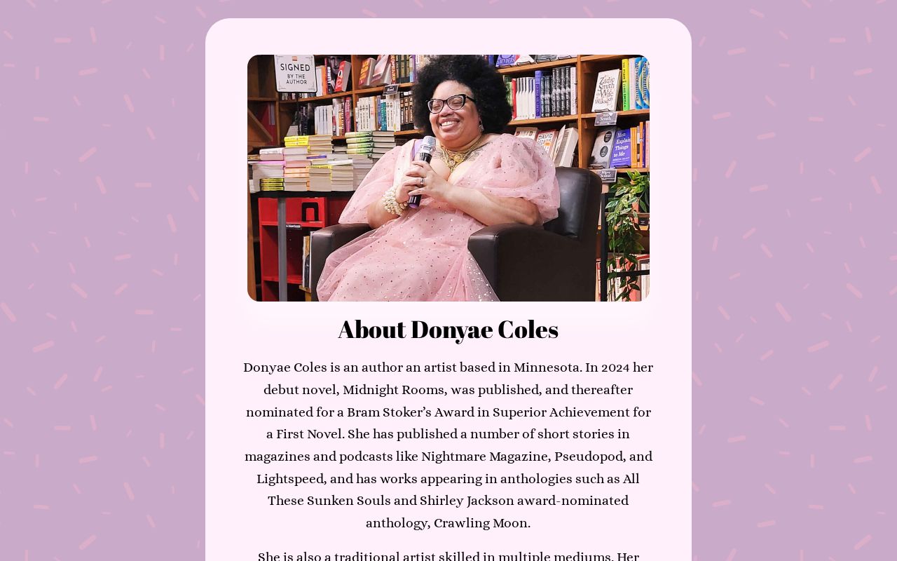 Donyae Coles Edits & Art